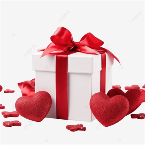 발렌타인 데이를 위한 빨간색 펠트 하트가 있는 선물 상자 발렌타인 선물 발렌타인 데이 선물 하트 박스 Png 일러스트 및 이미지 에 대한 무료 다운로드 Pngtree