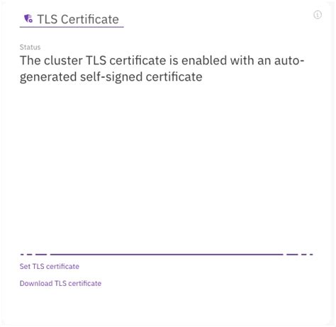 Manage Tls Certificates Using Gui W E K A