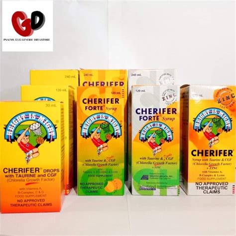Cherifer Syrup Cherifer Drops Cherifer Forte Cherifer W Zinc Cherifer Forte W Zinc