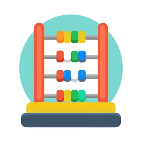 Colorful Abacus Illustration For Early Math Education And Playful Learning Stock Vector