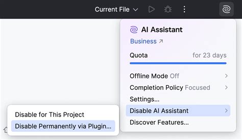 Restrict Or Disable Ai Assistant Features Ai Assistant Documentation