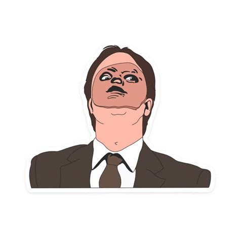 Dwight Cpr Mask Sticker Exit Nineteen