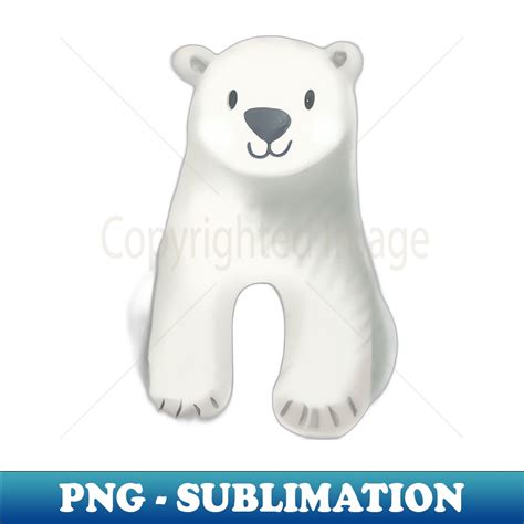 Cute Polar Bear Drawing Exclusive Sublimation Digital File Inspire