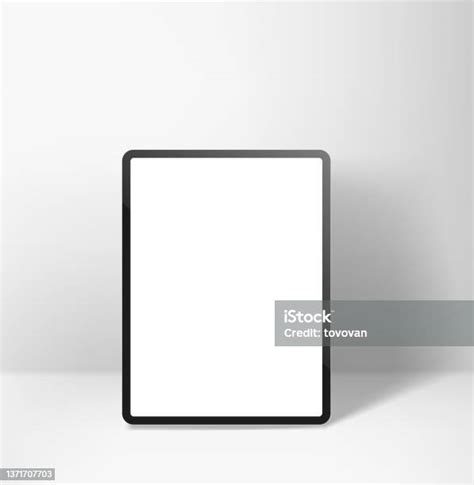 빈 화면이있는 현대 태블릿 컴퓨터 3d 벡터 모형 0명에 대한 스톡 벡터 아트 및 기타 이미지 0명 3차원 형태 공란 Istock