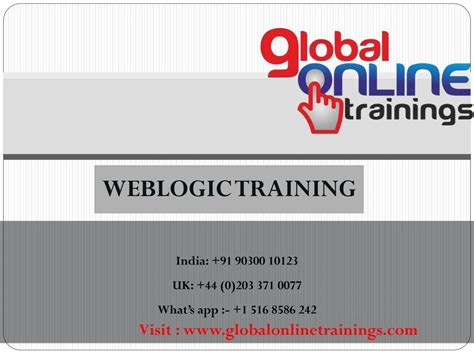 ppt weblogic training real time oracle weblogic online training