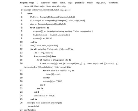 Superpixel Merging Algorithm Download Scientific Diagram