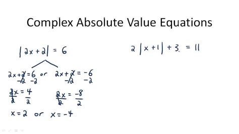 Absolute Value Equations Ck 12 Foundation