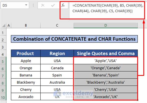 How To Add Single Quotes And Comma In Excel Formula 4 Ways