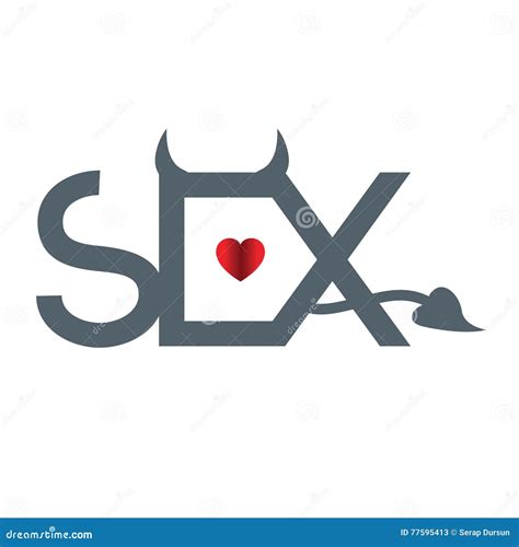 Sexo Logo Concept Del Diablo Ilustraci N Del Vector Ilustraci N De Valentina Historieta