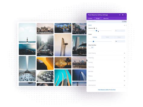Module Review Masonry Gallery Divi Pixel