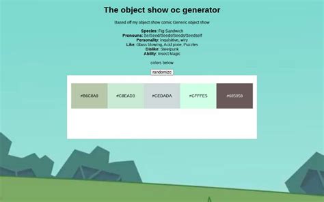 The Object Show Oc Generator