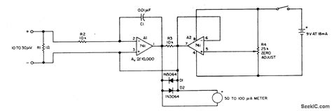 Microvolt Probe Basic Circuit Circuit Diagram