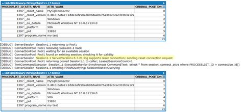usefulness of application name · issue 587 · mysql net