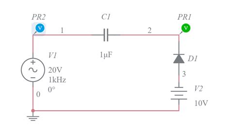 Biased Clamper Circuits Multisim Live