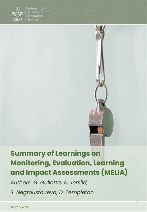 Summary Of Learning On Monitoring Evaluation Learning And Impact Assessments Melia