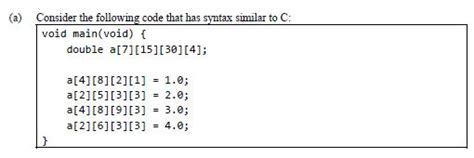 A Consider The Following Code That Has Syntax