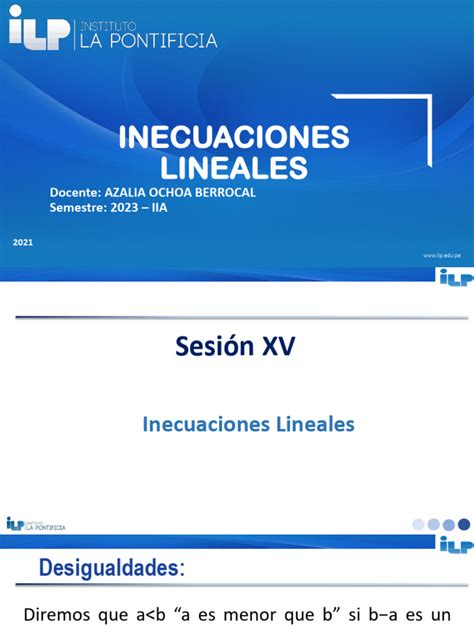 Inecuaciones Lineales Ejercicios Y Teoría Pdf Desigualdad
