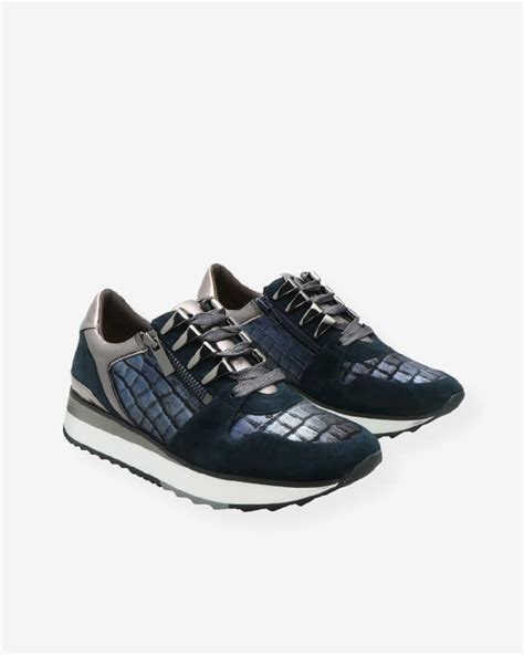 Basket Chic Cuir Bleu Femme Xant Adige Chaussures