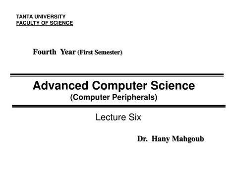 PPT Advanced Computer Science Computer Peripherals PowerPoint Presentation ID 3562640