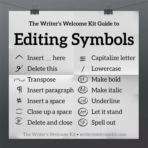 Every New Writer Needs To Learn These Editing Symbols Writing