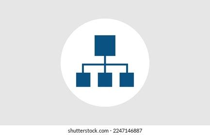 Structure Tree Hierarchy Icon Isolated Vector Stock Vector Royalty Free Shutterstock