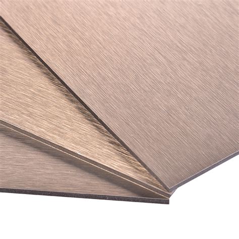 Waterproof Brushed Aluminium Composite Sheet Wear Resistant Acm Brushed Silver Aluminum