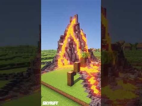 Minecraft Timelapse VOLCANO Minecraft Minecraft Designs Volcano