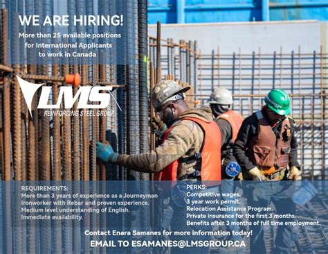 Lms Reinforcing Steel Group On Linkedin Work Canada Lms Rebar