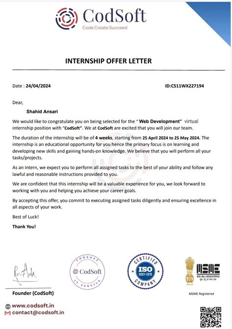 Internship Codsoft Shahid Ansari