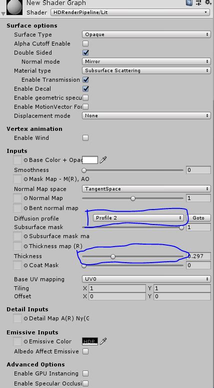 Subsurface Scattering In Hd Pipeline Unity Engine Unity Discussions