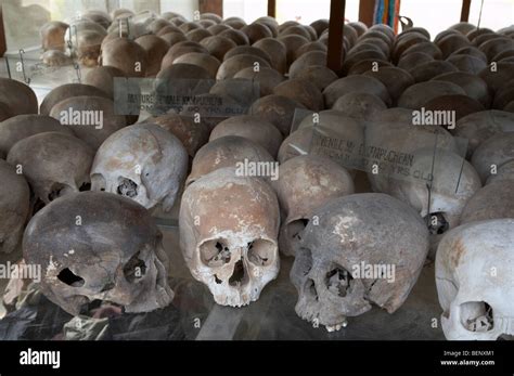 Cambodia The Killing Fields National Memorial Phnom Penh Skulls Of