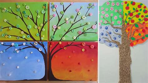 کاردستی چهار فصل با وسایل دور ریختنی چگونه هنرمند کوچولو باشیم؟ ماگرتا