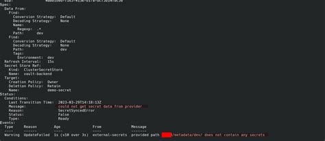 Vault Provider Metadata In Path In Externalsecret · Issue 2182 · External Secretsexternal