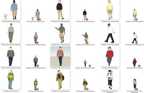 5759 Free Sketchup Collecction People Model Download