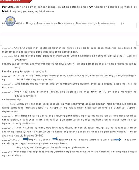 Panuto Suriin Ang Bawat Pangungusap Is Ulat StudyX