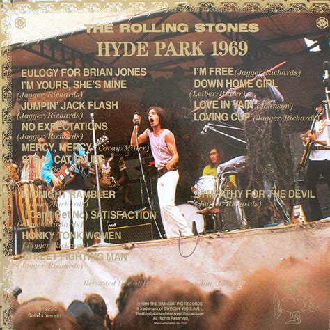 Rolling Stones Hyde Park 1969 33lük Lp Plak Only Japan Vinyl