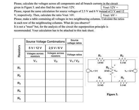 SOLVED Please Calculate The Voltages Across All Components And All Branch Currents In The