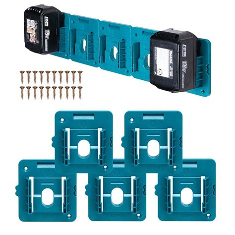 5 Pack Upgraded Makita Bosch 18v Battery Mount Dock Holders Powuse