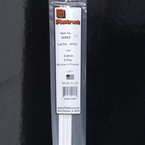 Plastruct 90585 Ufs 8 U Section
