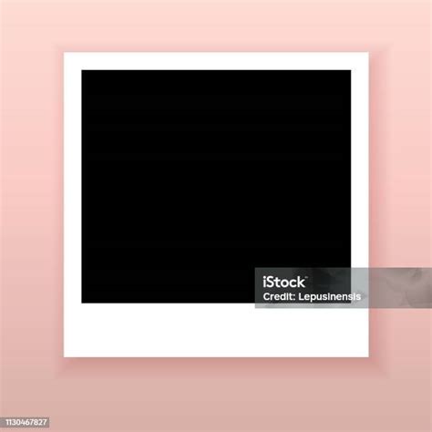 사진 프레임 템플릿 벡터 일러스트 레이 션입니다 폴라로이드 스타일 모방 소셜 네트워크에 대 한 인스턴트 사진 프레임 문서 재미 벡터 편집 가능한 그림입니다 즉석 인화 전송에