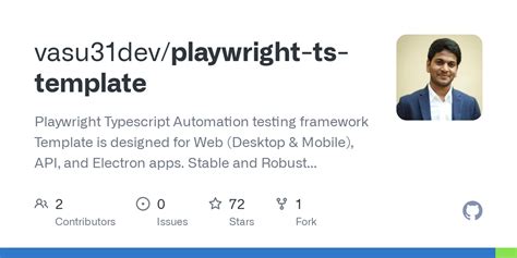 Github Vasu31devplaywright Ts Template Playwright Typescript