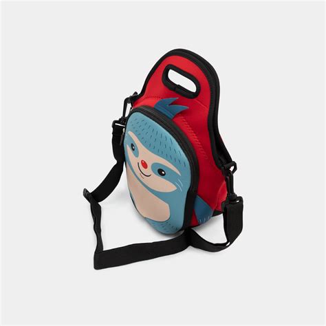 Lonchera Oso Perezoso Azul Y Rojo