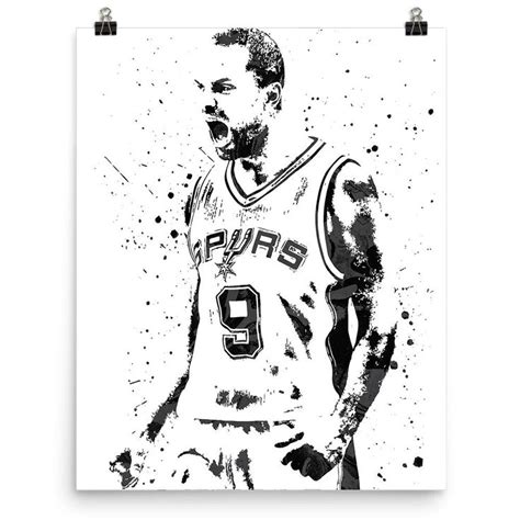 Tony Parker San Antonio Spurs Poster Sports Art Print San Antonio
