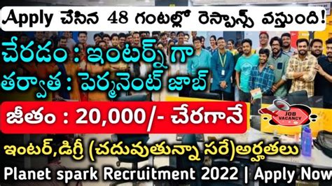 Planet Spark Pre Sales Intern Hiring 2022 Apply Now Madhu Jobs