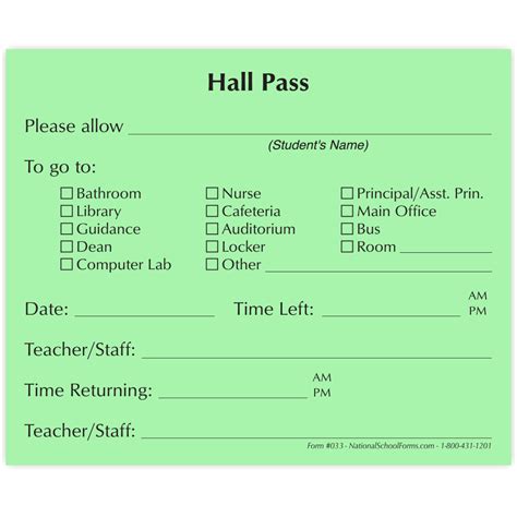 Hall Pass Pad Green