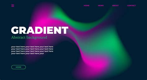 Abstract Gradient Web Page Design Template Background With Smooth Blur