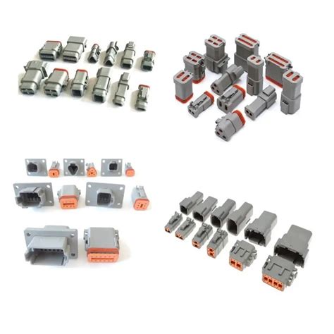 Deutsch Male And Female Plug 1 2 3 4 6 8 12 Pin Holes Housing Terminals