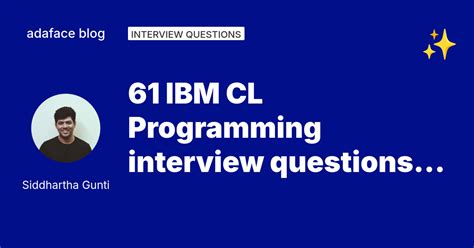 61 Ibm Cl Programming Interview Questions
