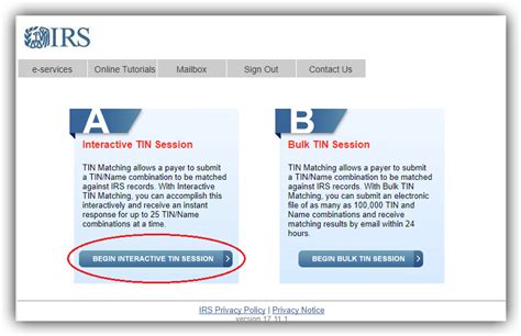 TIN Matching Application