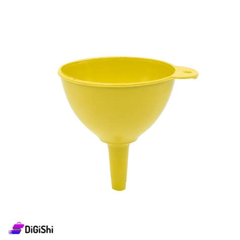 Shop Medium Plastic Funnel Yellow Digishi